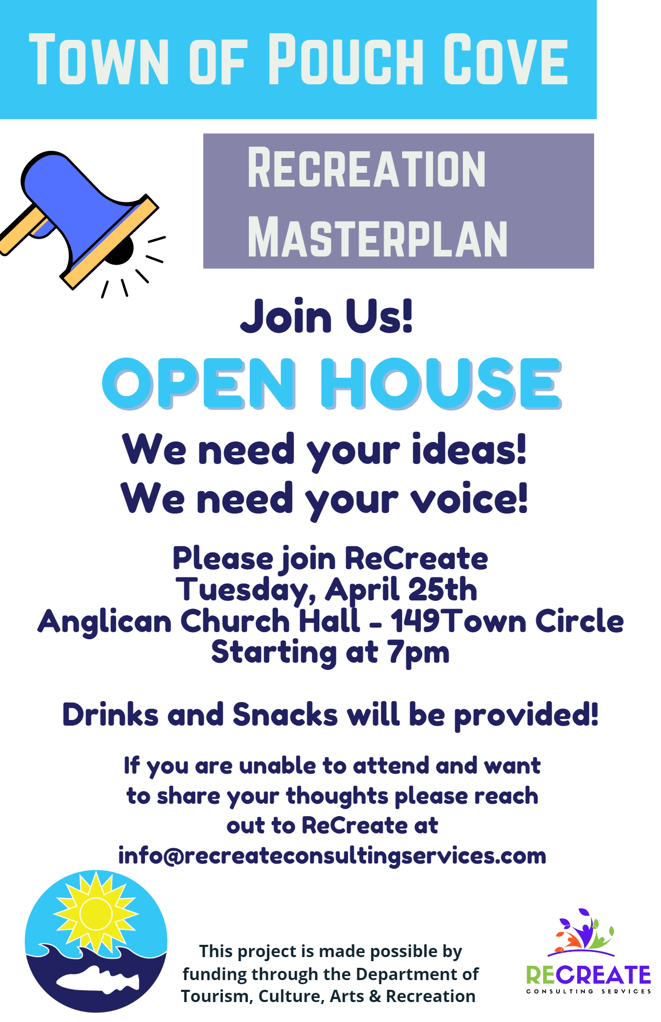 Open House - Recreation & Community Services Masterplan | Pouch Cove